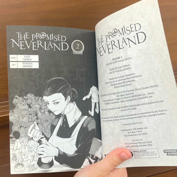 Other | Tpn The Promised Neverland Manga 2 By Kaiu Shirai | Poshmark